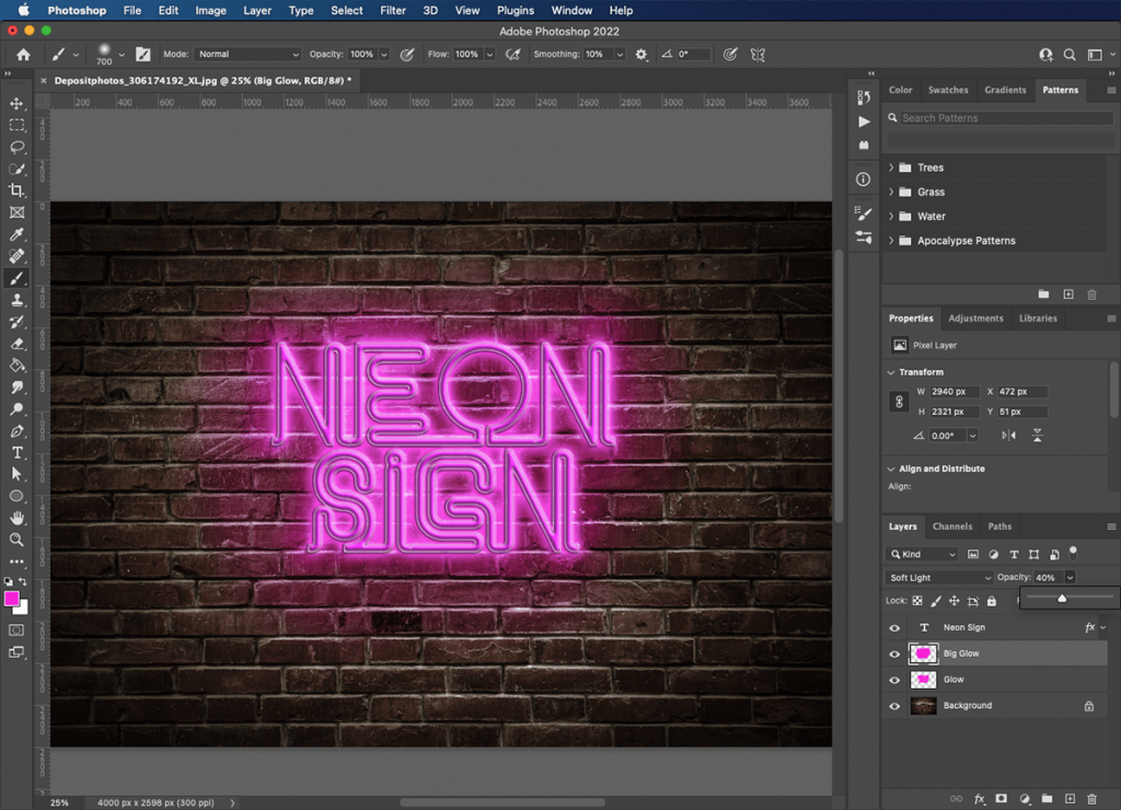 Cómo hacer un letrero de neón brillante en Photoshop (¡paso a paso ...
